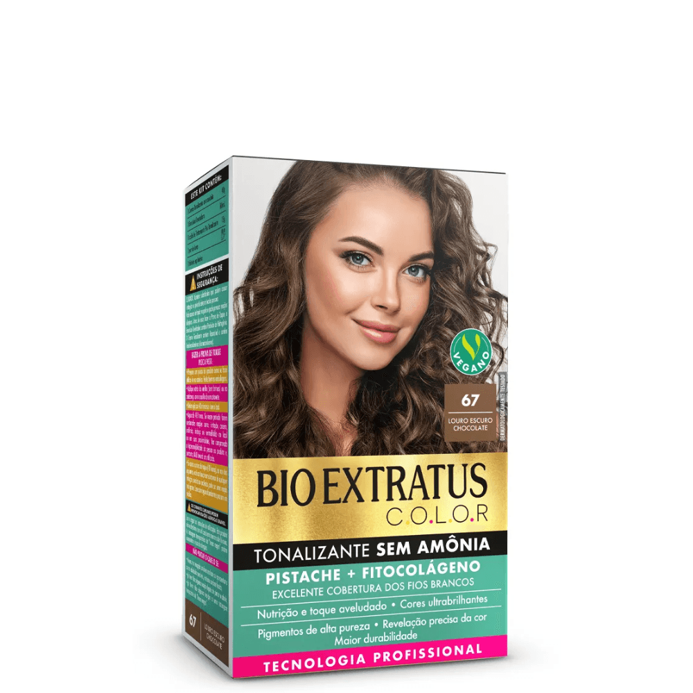 Tonalizante Sem Amônia Bio Extratus Color Louro Escuro Chocolate 135g - Soneda Perfumaria